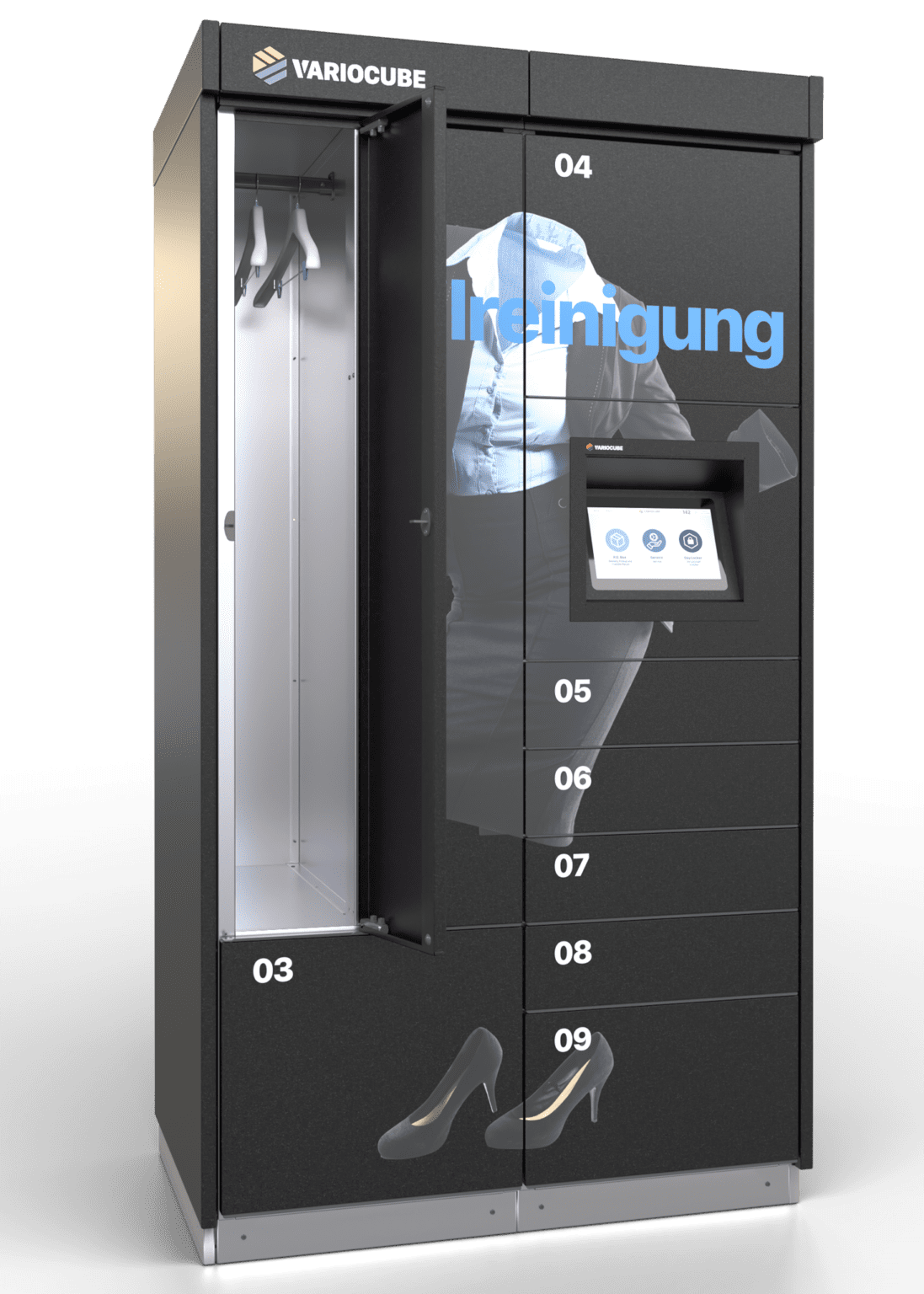 Drop-off and pick-up stations for dry cleaners