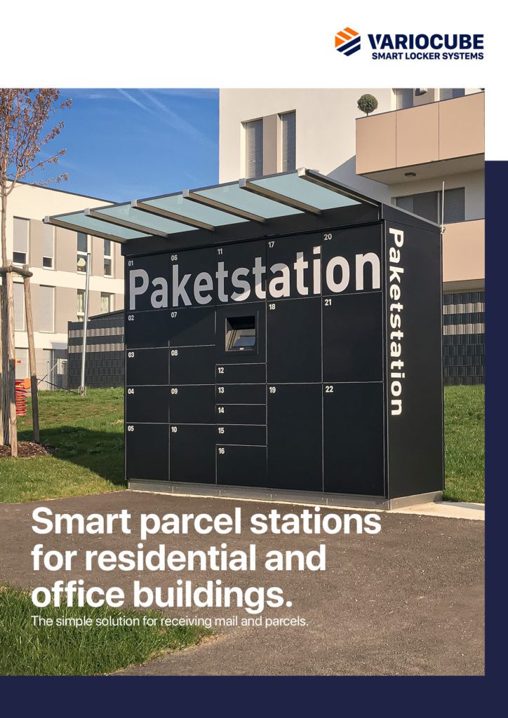 Accessible parcel station for people with disabilities